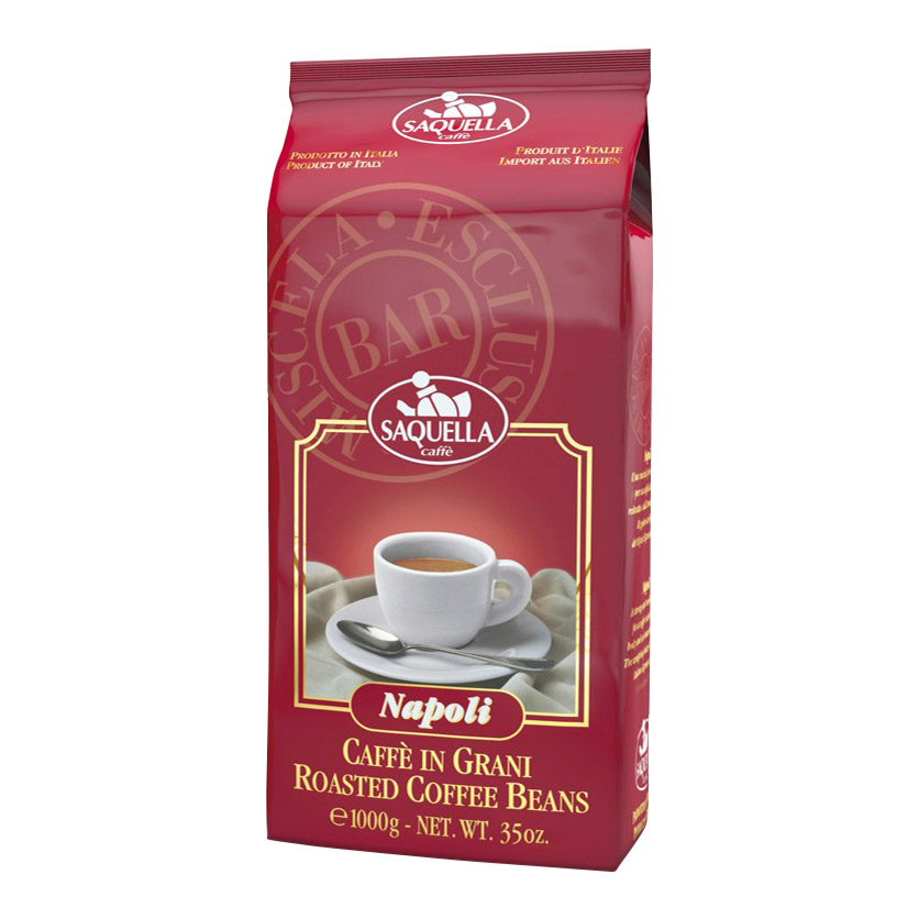 Saquella Napoli Bar Espresso Kaffee 1kg Premium | Helle und Glore